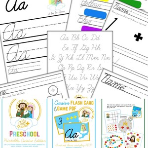 My Little Patron Cursive Preschool Bundle PDF - Etsy