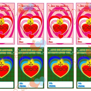 Printable Sacred Heart Valentine PDF - Etsy