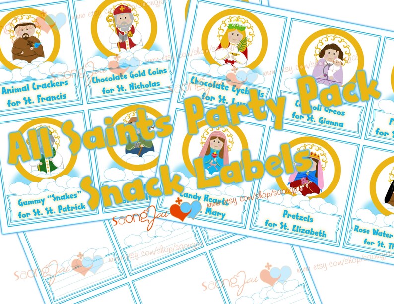 All Saints Party Pack Printable PDF - Etsy