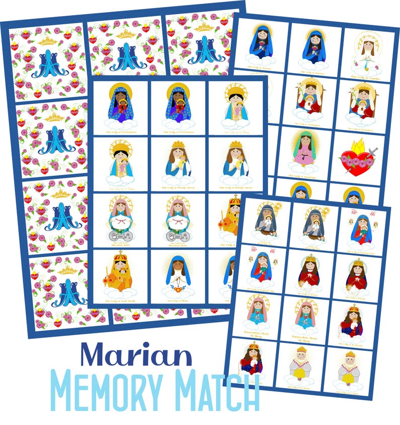 Marian Memory Match - Etsy
