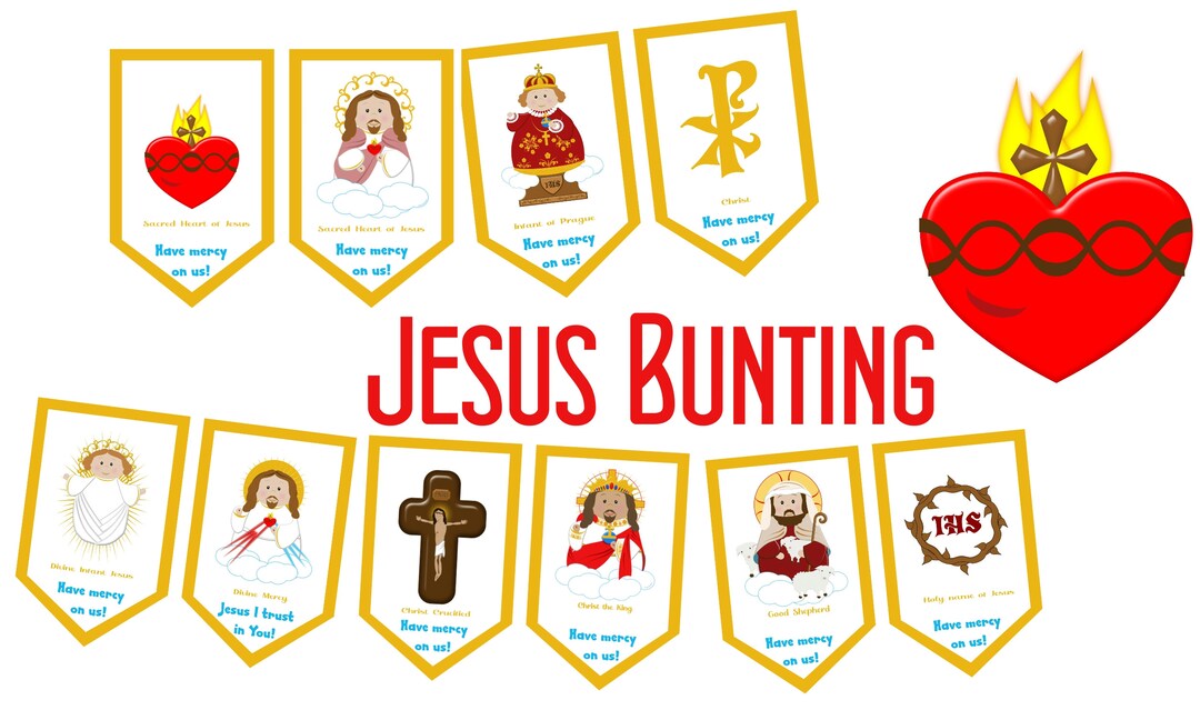 Jesus Bunting Banner PDF - Etsy