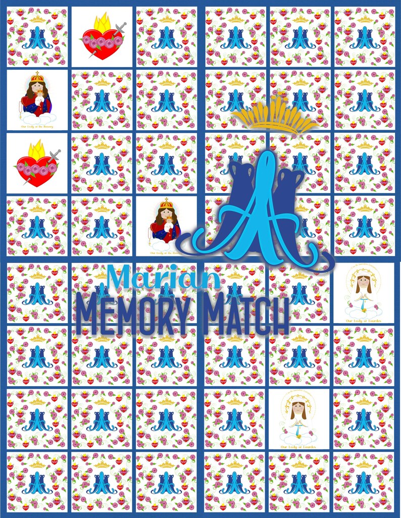 Marian Memory Match - Etsy