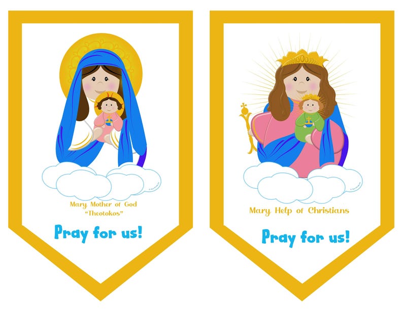 Marian Bunting Banner PDF - Etsy