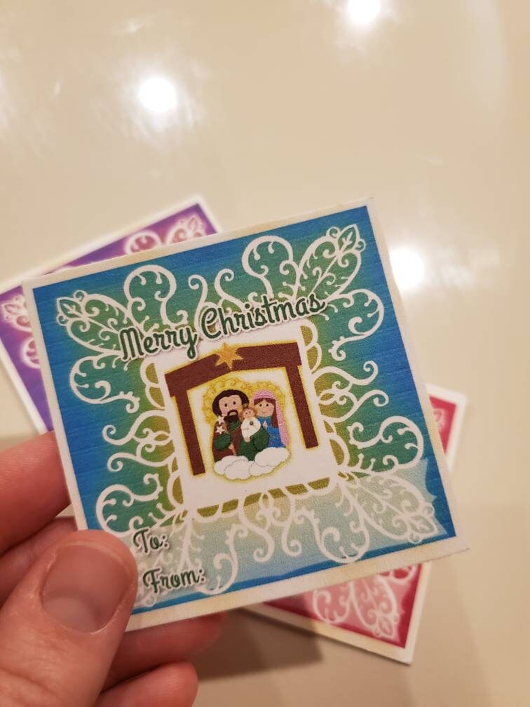 Nativity Christmas Gift Tags Printable PDF - Etsy