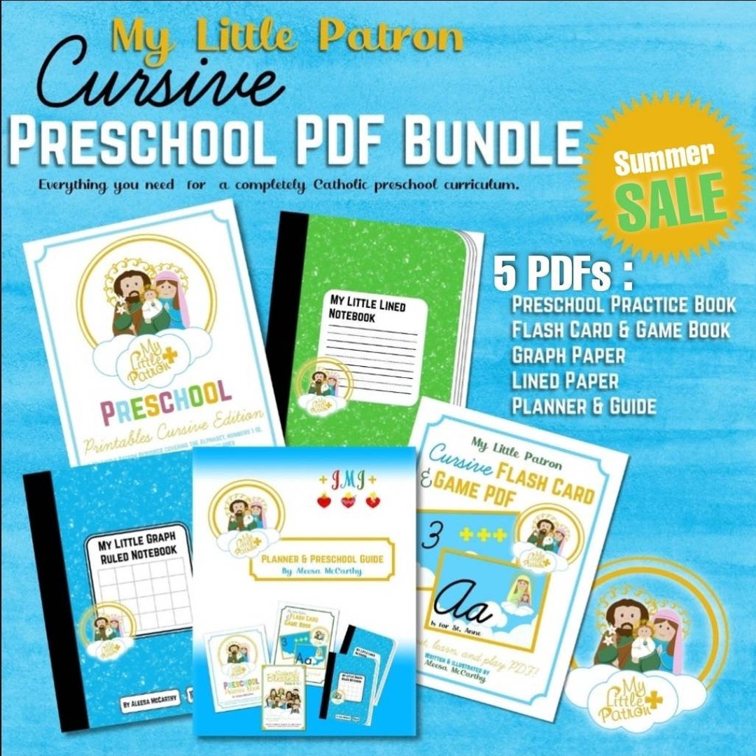 My Little Patron Cursive Preschool Bundle PDF - Etsy