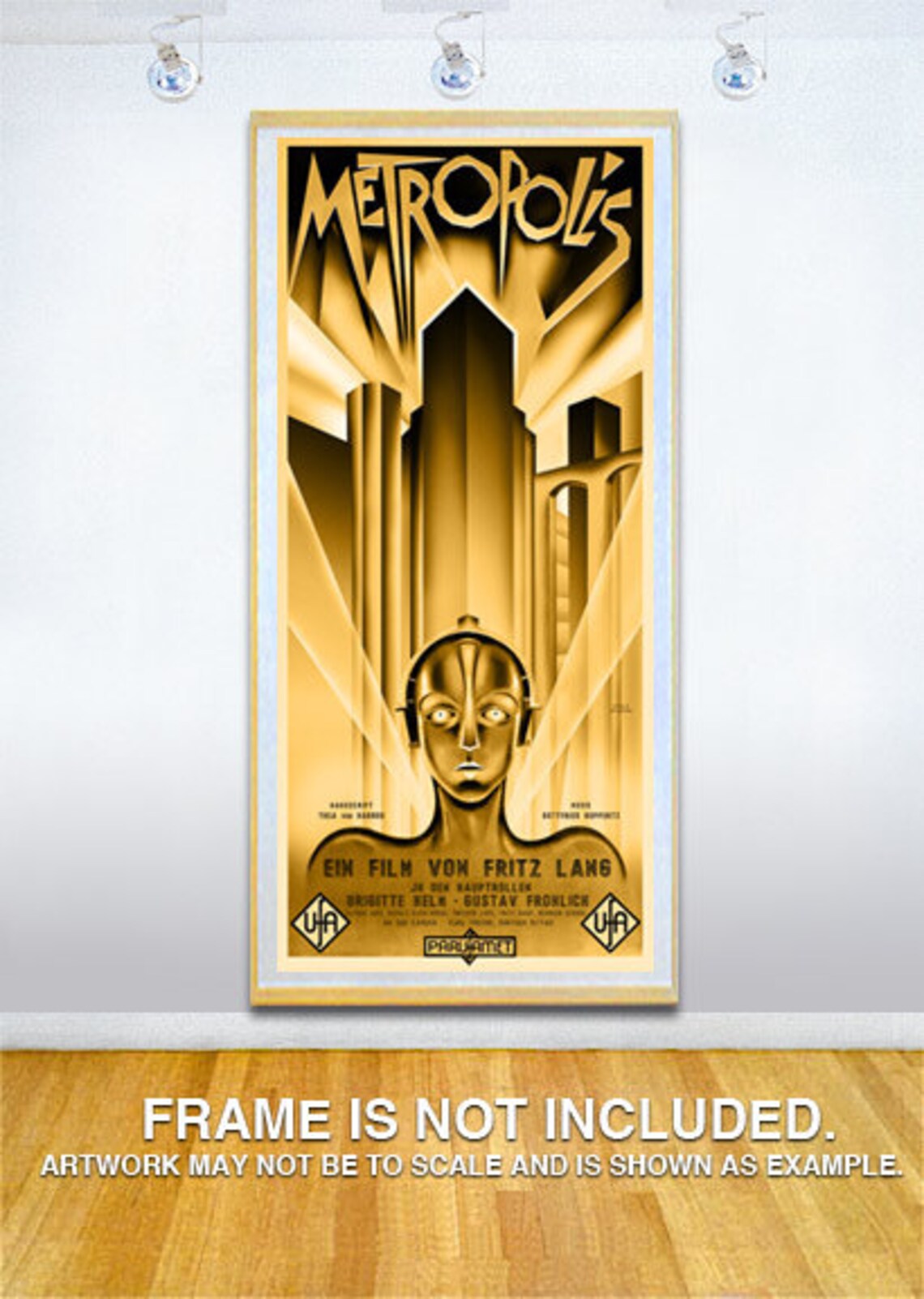 Metropolis gold Fritz Lang 1927 Giclee Print - Etsy
