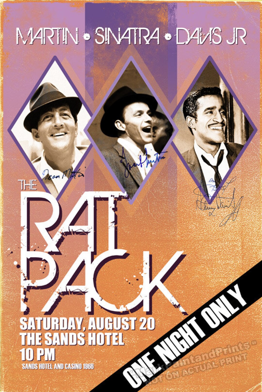 The Rat Pack (frank Sinatra, Dean Martin, Sammy Davis Jr.) "sands ...