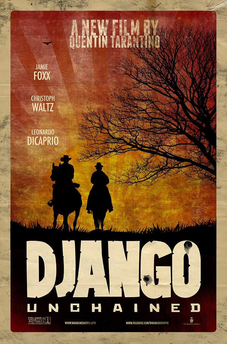 Quentin Tarantino Django Unchained Poster