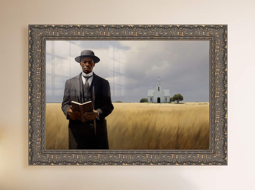 The Baptist | Portrait of Black Baptist Preacher, Original Oil Painting ...