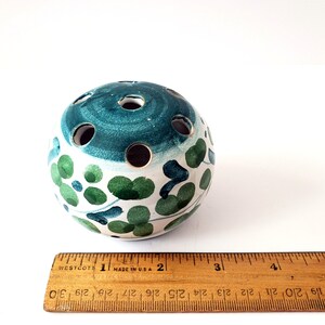 Vintage Flower Frog Blue Green Italian Ceramic Floral Frog | Etsy