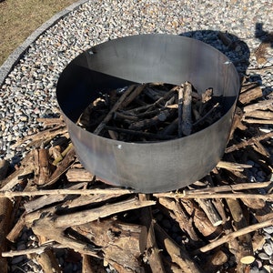 Handcrafted Corten Steel Fire Pit - Solid, Durable, Rustic, Long ...