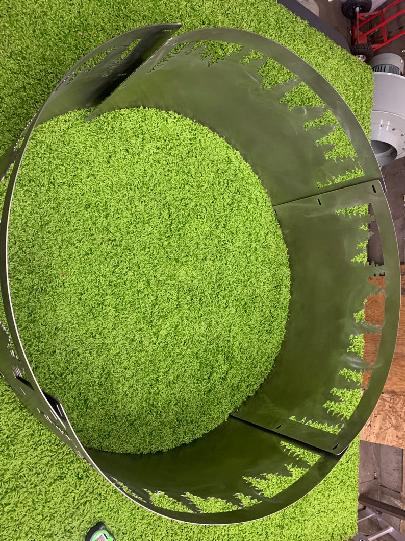 Heavy Duty Pine Tree Style Fire Ring Personalized Custom Fire - Etsy