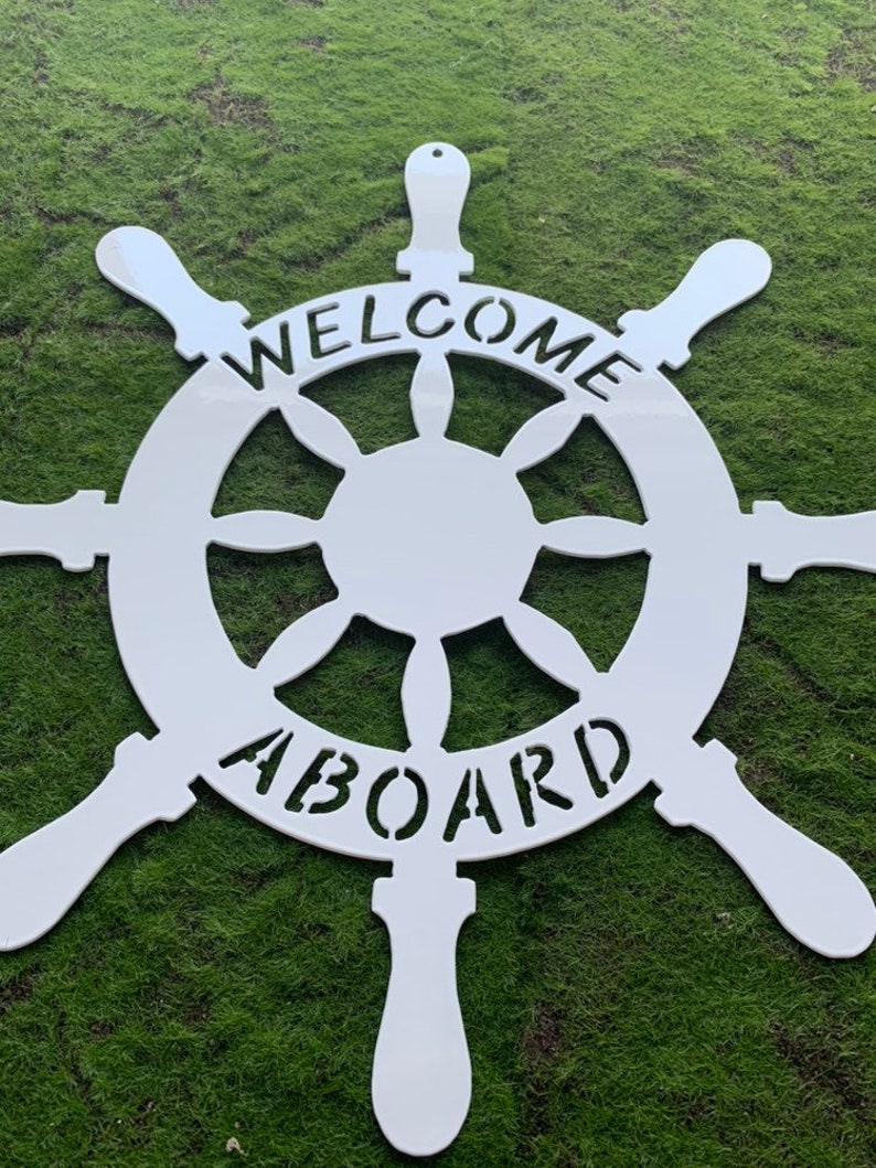 Ship Wheel Welcome Decor Ship's Wheel Ship Boat Vessel - Etsy
