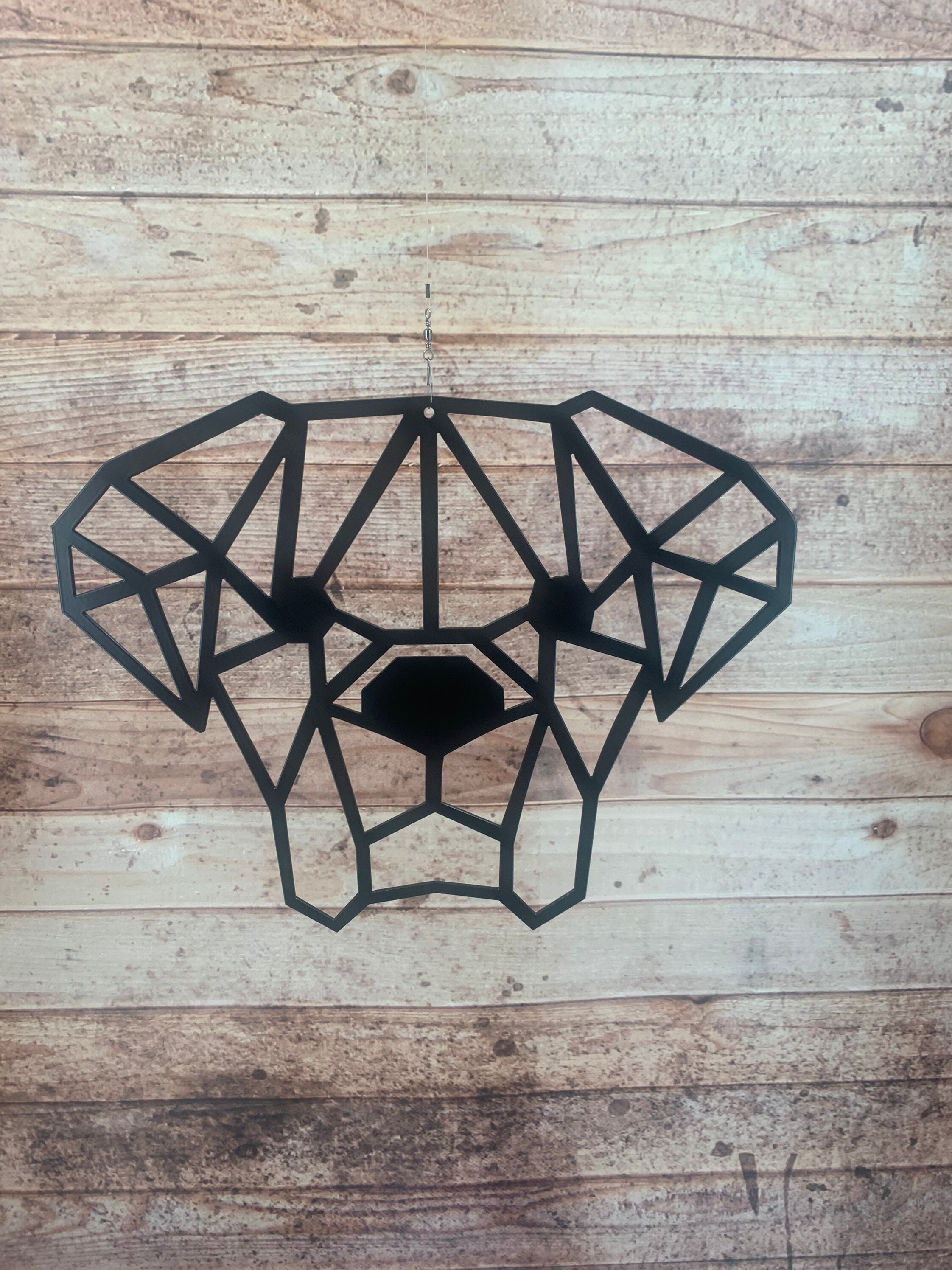 Geometric Dog Head Wall Decor Dog Head Metal Wall Hanging | Etsy