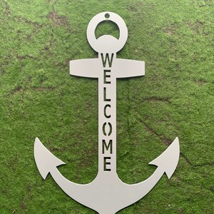 Welcome Anchoranchor Door Hanger Name Sign/anchor Welcome - Etsy