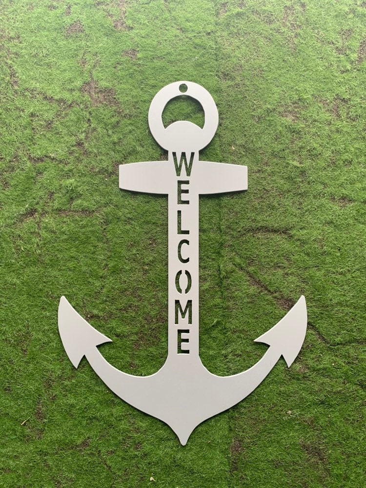 Welcome Anchoranchor Door Hanger Name Sign/anchor Welcome | Etsy