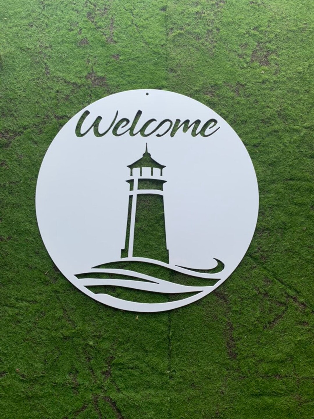 Lighthouse Welcome Sign Landscape Light Station Maritime - Etsy