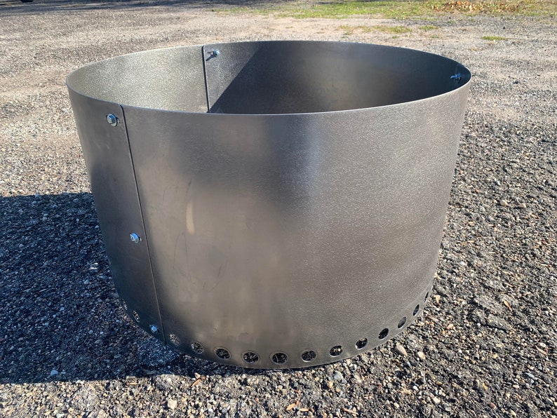 Solid With Holes Heavy-duty Steel Smokeless Fire Ring - Customizable ...