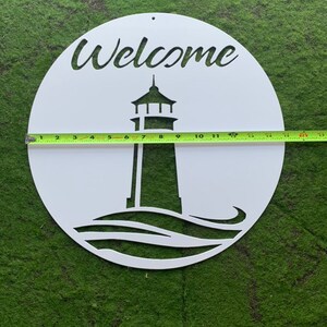 Lighthouse Welcome Sign Landscape Light Station Maritime - Etsy