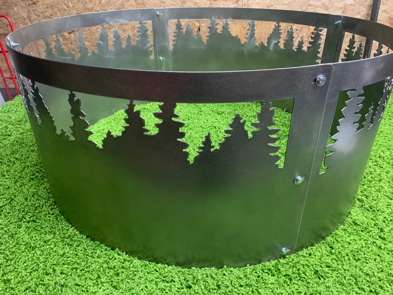 Heavy Duty Pine Tree Style Fire Ring Personalized Custom Fire - Etsy