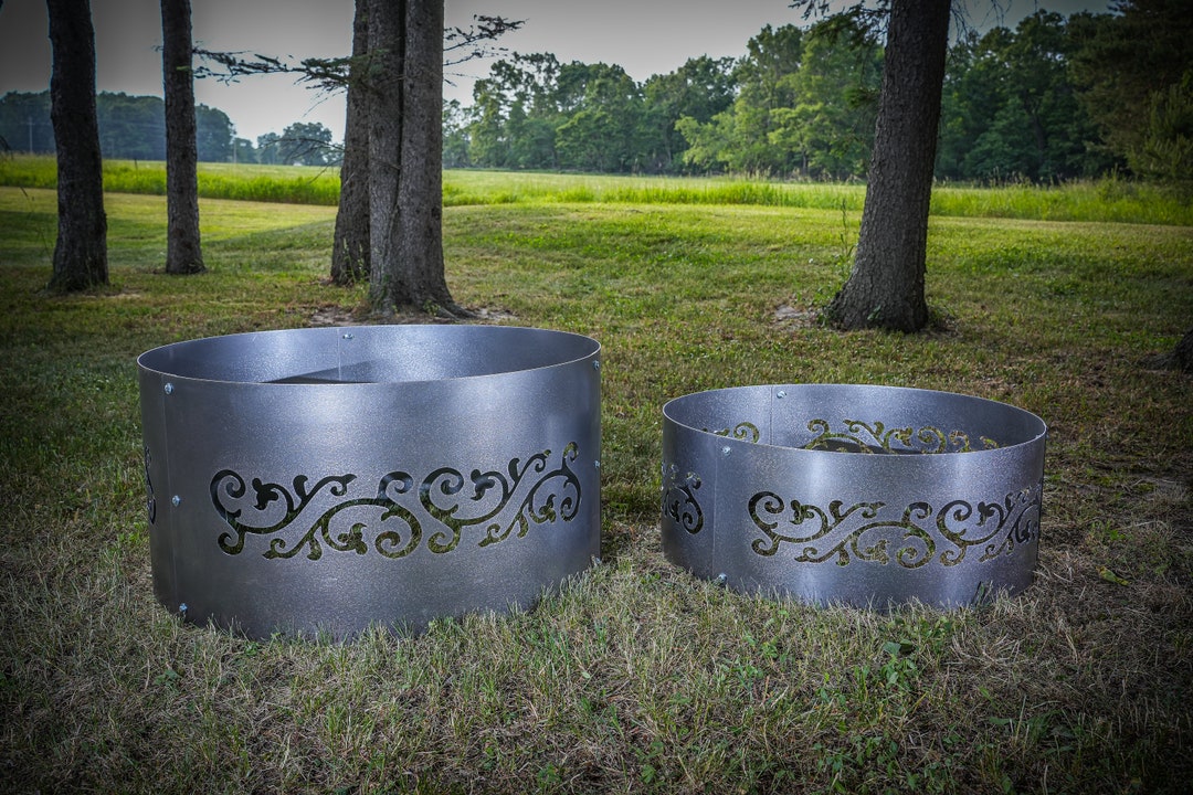 Fire Ring, Corten, Fire Pit, Outdoor, Backyard, Patio, Wood, Housewares ...