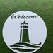 Lighthouse Welcome Sign Landscape Light Station Maritime - Etsy
