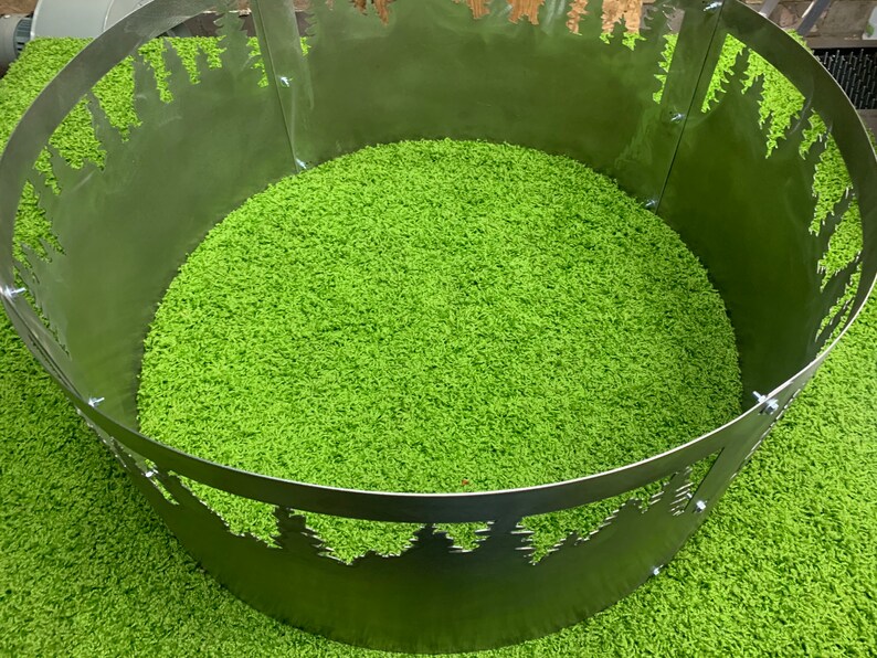 Heavy Duty Pine Tree Style Fire Ring Personalized Custom Fire - Etsy