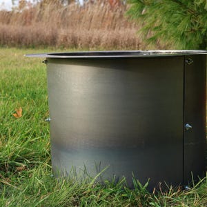 Handmade Solid Outdoor Fire Pit With Lip - Perfect Gift for Camper ...