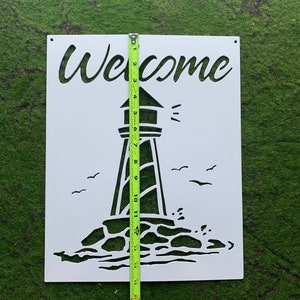 Lighthouse Welcome Sign Landscape Light Station Maritime - Etsy