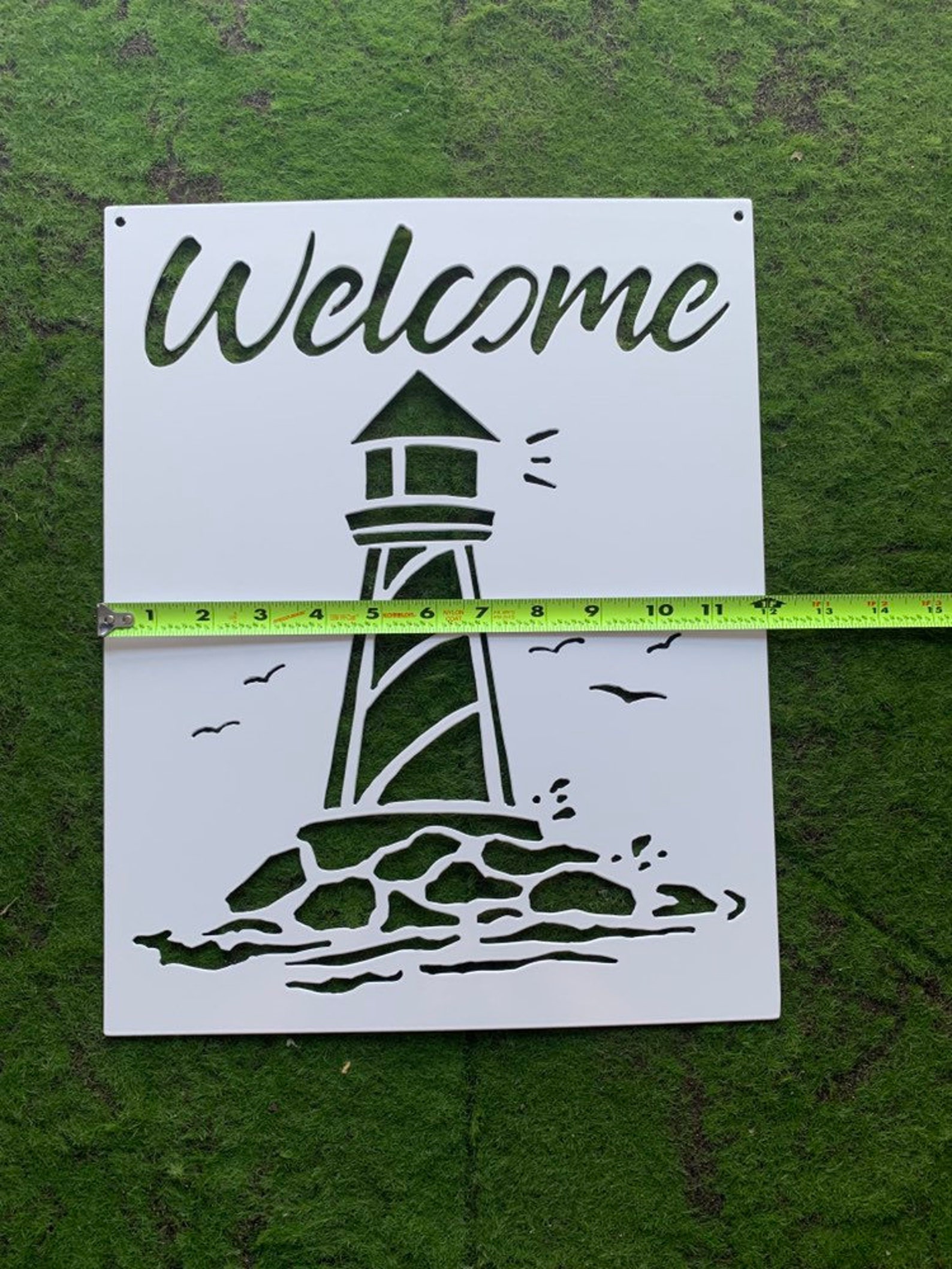 Lighthouse Welcome Sign Landscape Light Station Maritime - Etsy