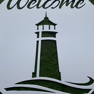 Lighthouse Welcome Sign Landscape Light Station Maritime - Etsy