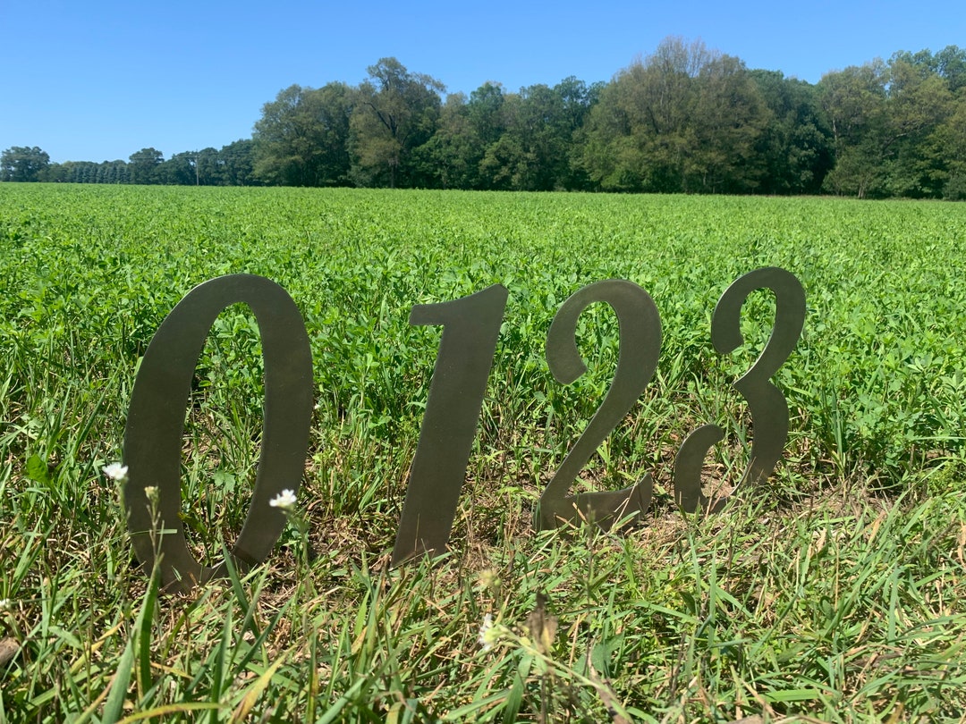 Number Yard Art, Metal Number Sign, Yard Number Sign, Sign Number Art ...