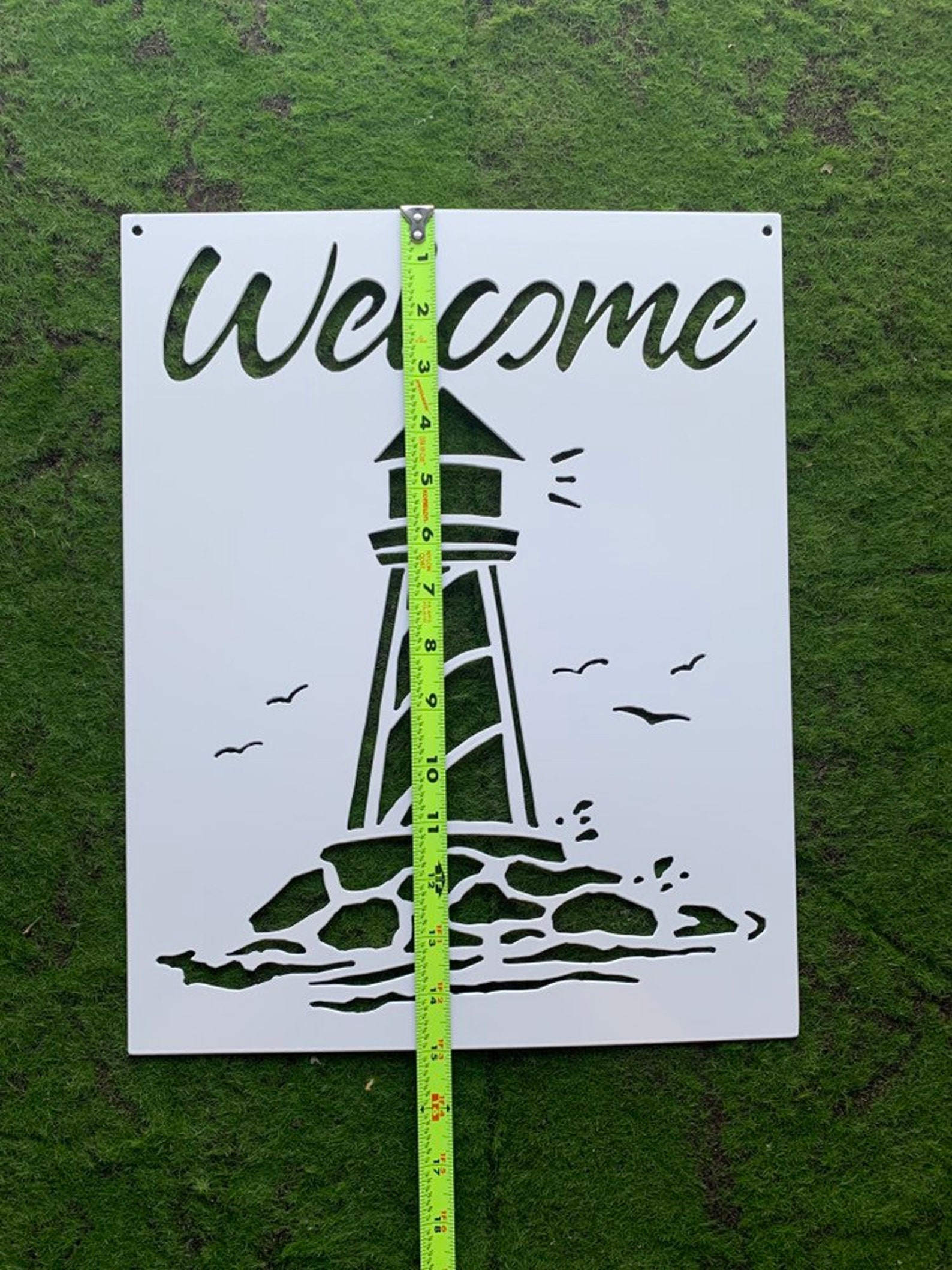 Lighthouse Welcome Sign Landscape Light Station Maritime - Etsy