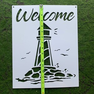 Lighthouse Welcome Sign Landscape Light Station Maritime - Etsy
