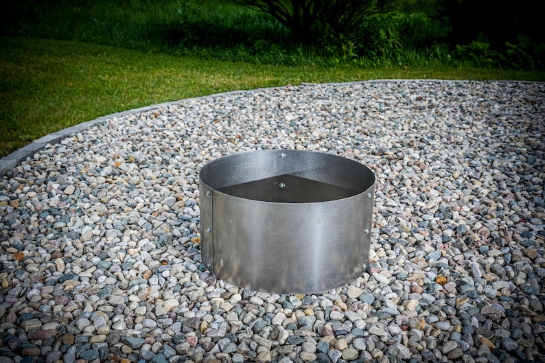 Solid Fire Ring Pit Heavy Duty Campground Personalized Custom Fire Pit ...