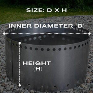 Greek Fire Ring Greek Pattern Steel Fire Pit Heavy Duty Backyard Fire ...