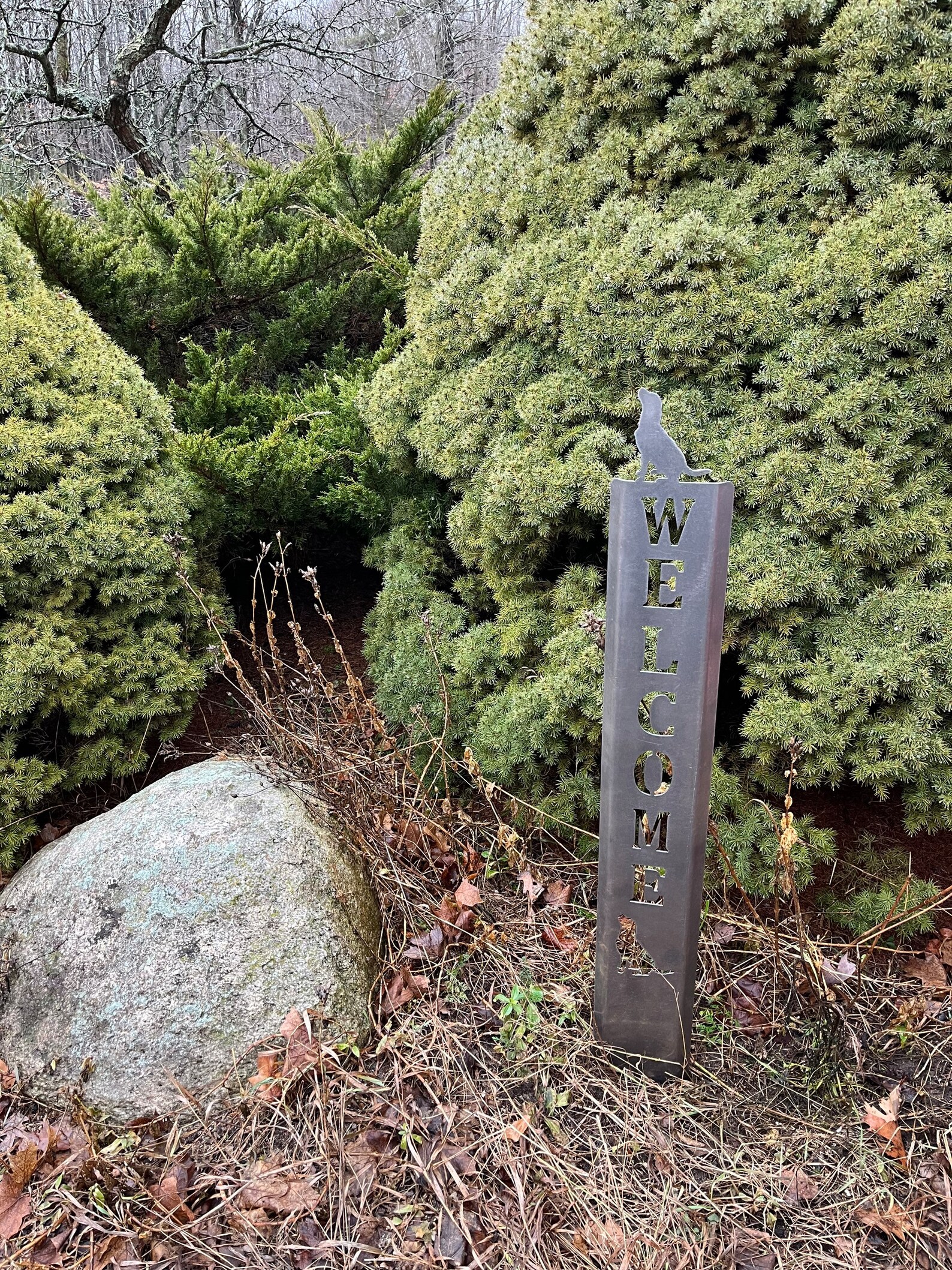 Weclome Sign Michagin Block Metal Garden Yard Outdoor Front - Etsy