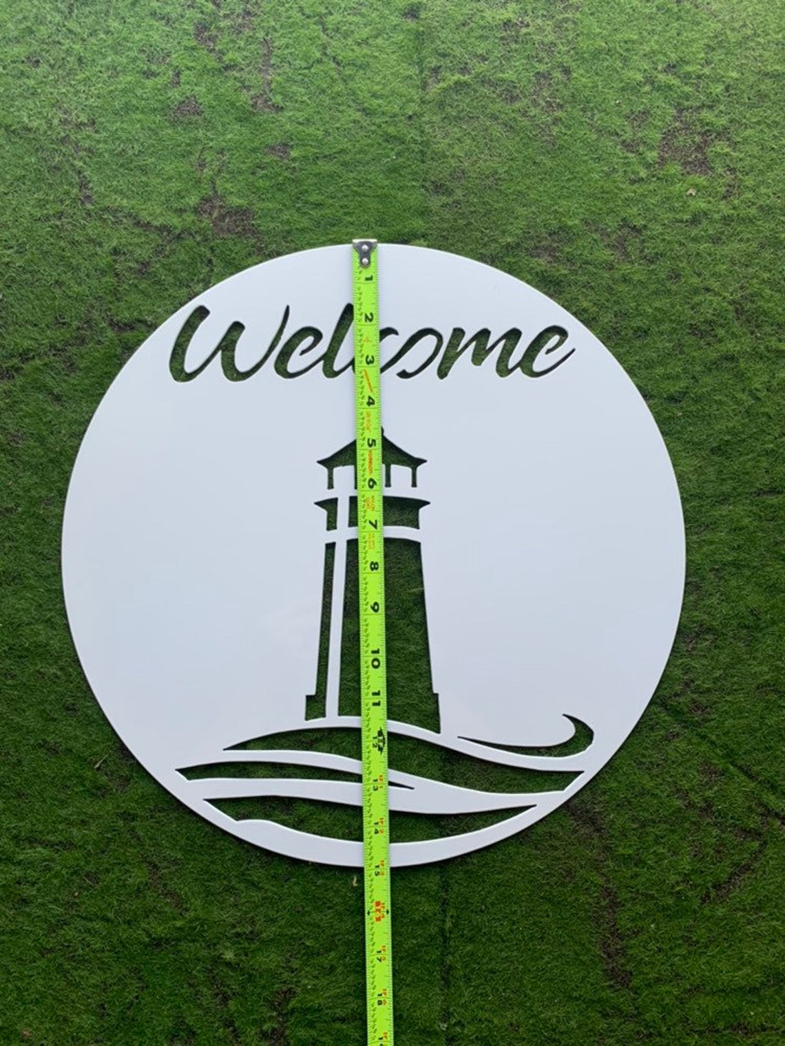 Lighthouse Welcome Sign Landscape Light Station Maritime | Etsy