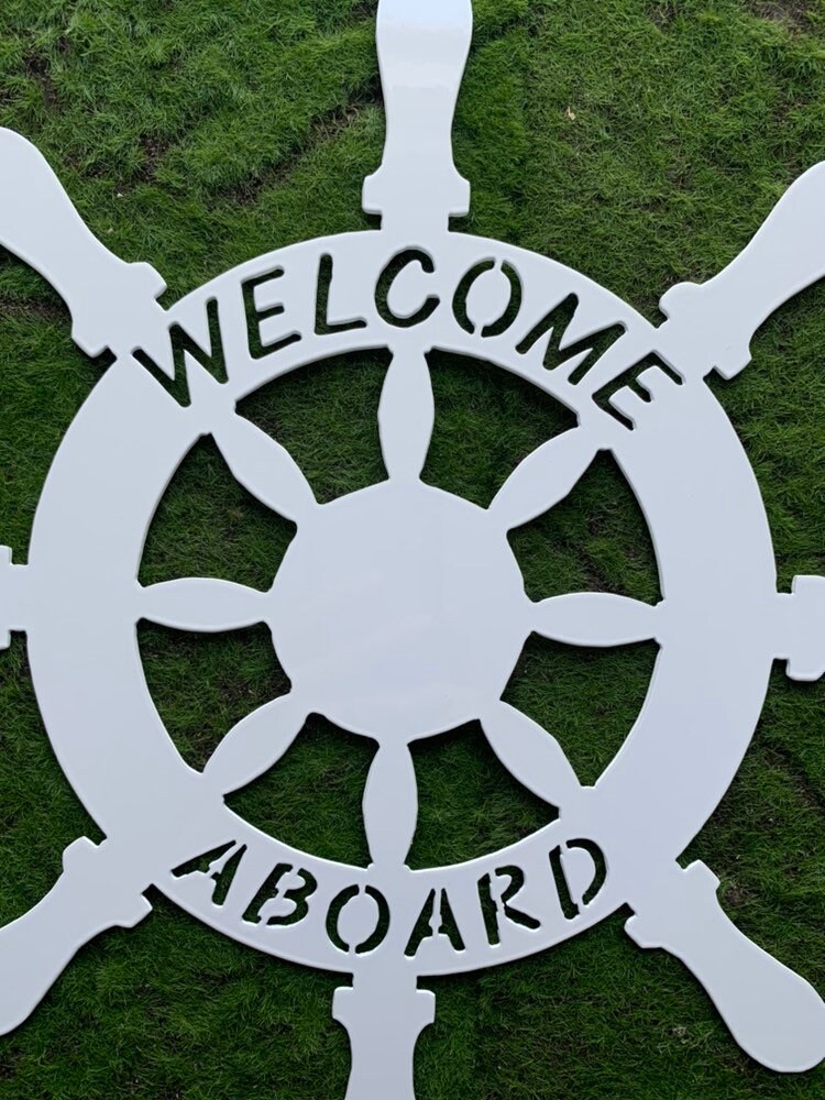 Ship Wheel Welcome Decor Ship's Wheel Ship Boat Vessel | Etsy