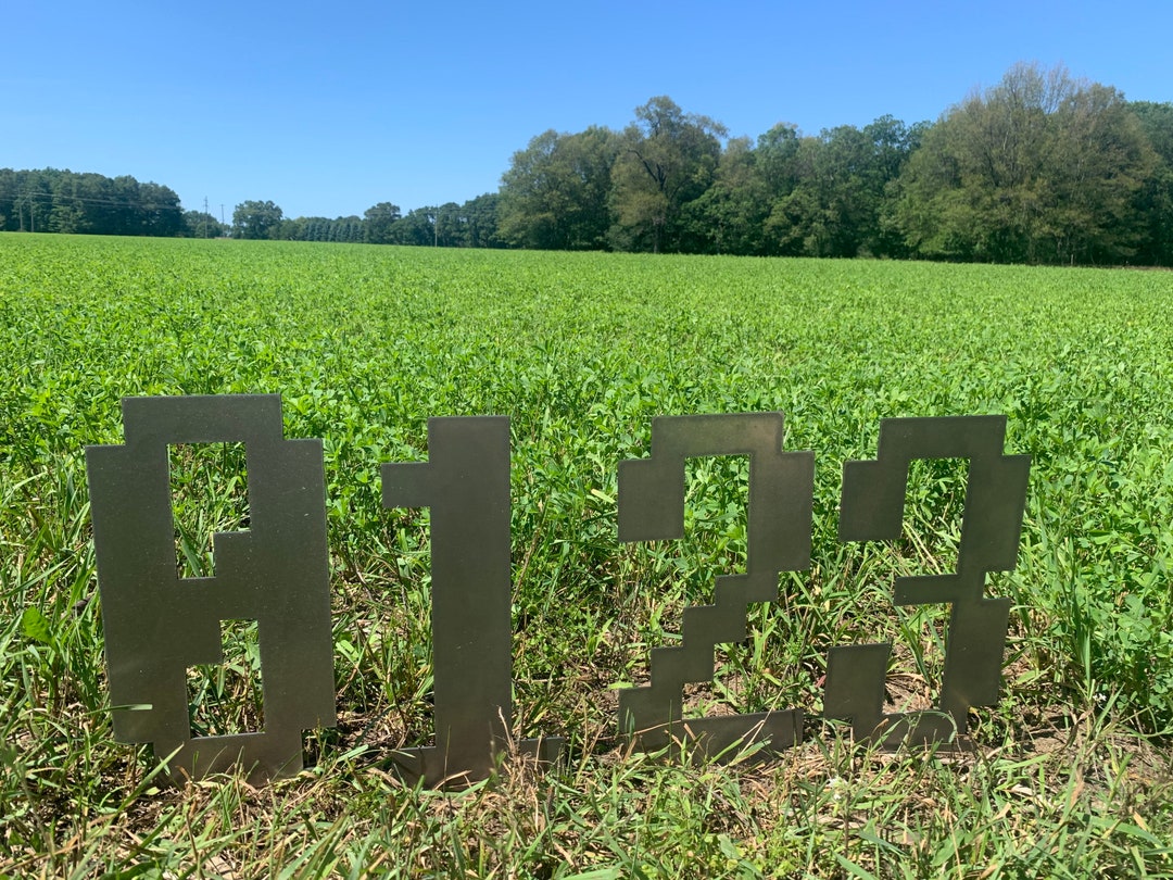 Number Yard Art, Metal Number Sign, Yard Number Sign, Sign Number Art ...