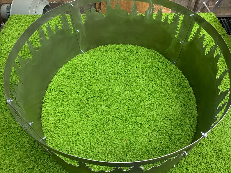 Heavy Duty Pine Tree Style Fire Ring Personalized Custom Fire - Etsy