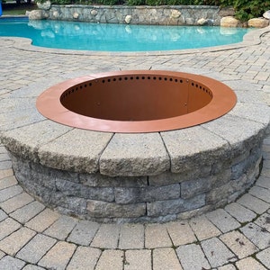 Fire Ring With Lip, Smokeless, Fire Pit, Customized Design, Pit ...