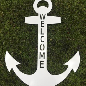 Welcome Anchoranchor Door Hanger Name Sign/anchor Welcome - Etsy