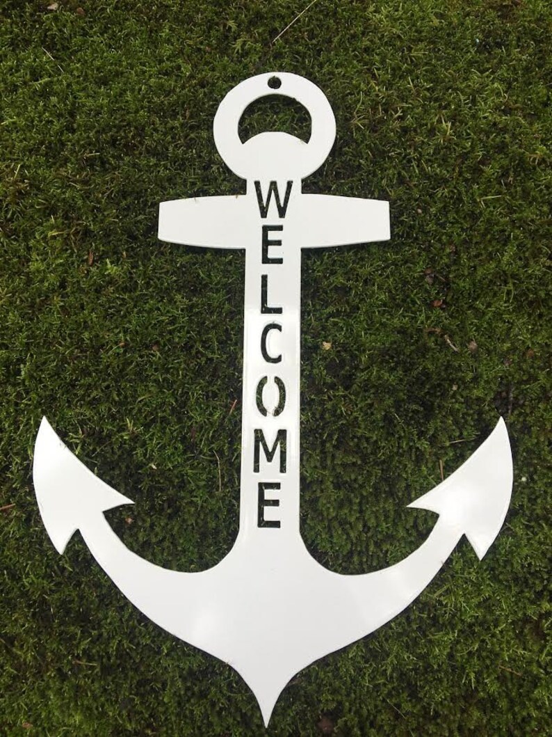 Welcome Anchoranchor Door Hanger Name Sign/anchor Welcome - Etsy