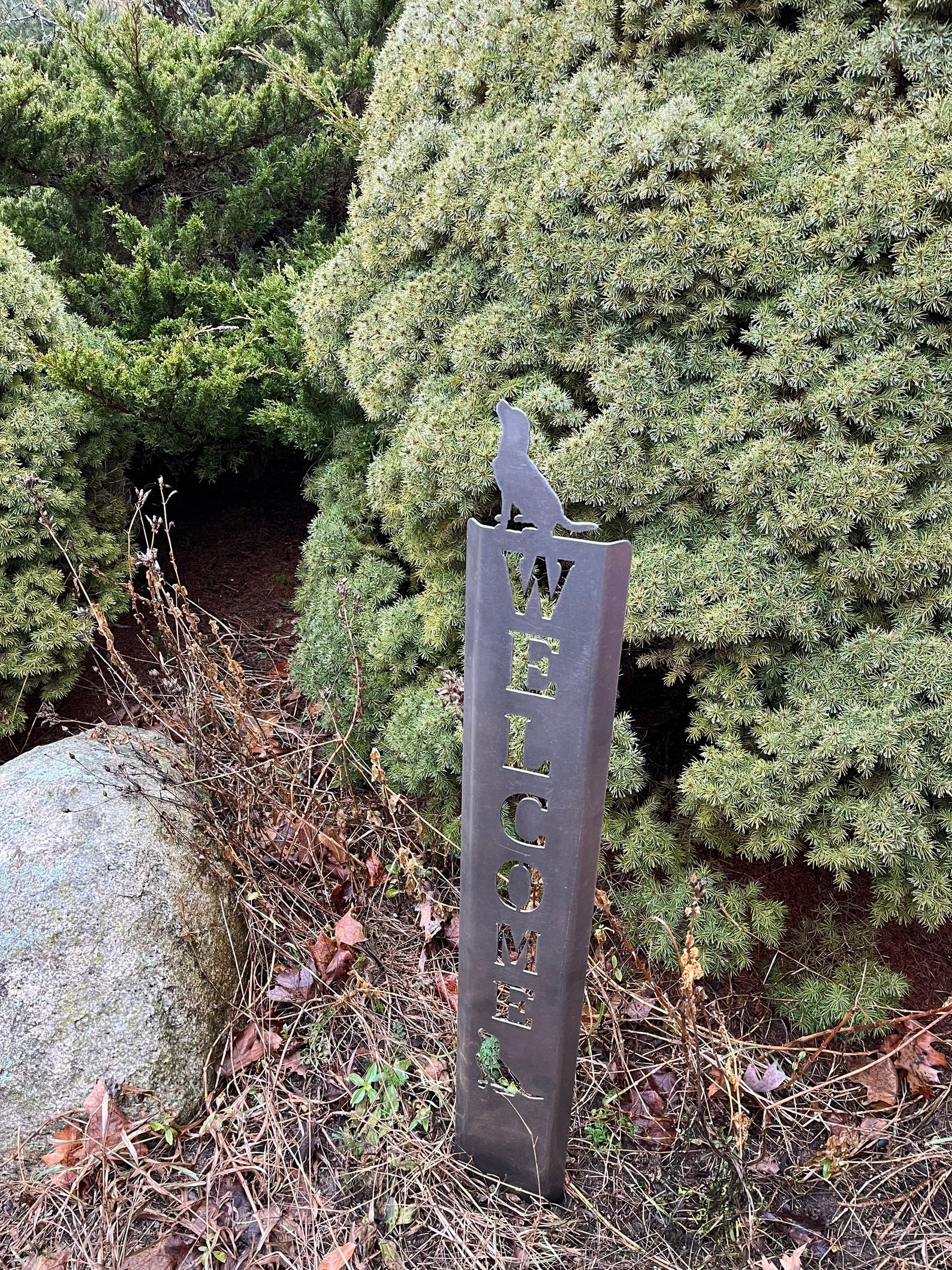 Weclome Sign Michagin Block Metal Garden Yard Outdoor Front - Etsy