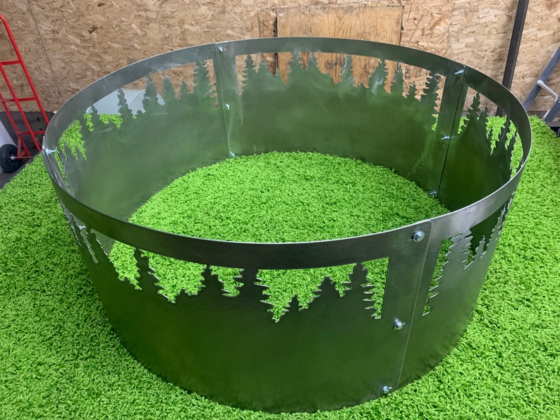 Heavy Duty Pine Tree Style Fire Ring Personalized Custom Fire - Etsy