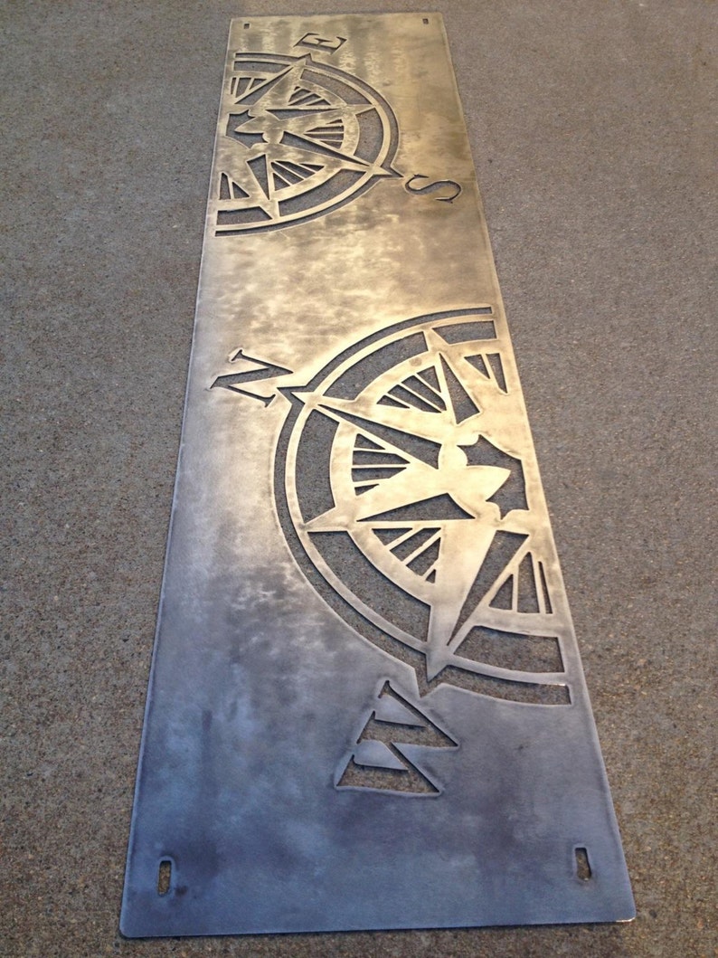 Compass Fire Ring Compass Rose Fire Pit Outdoor Map | Etsy