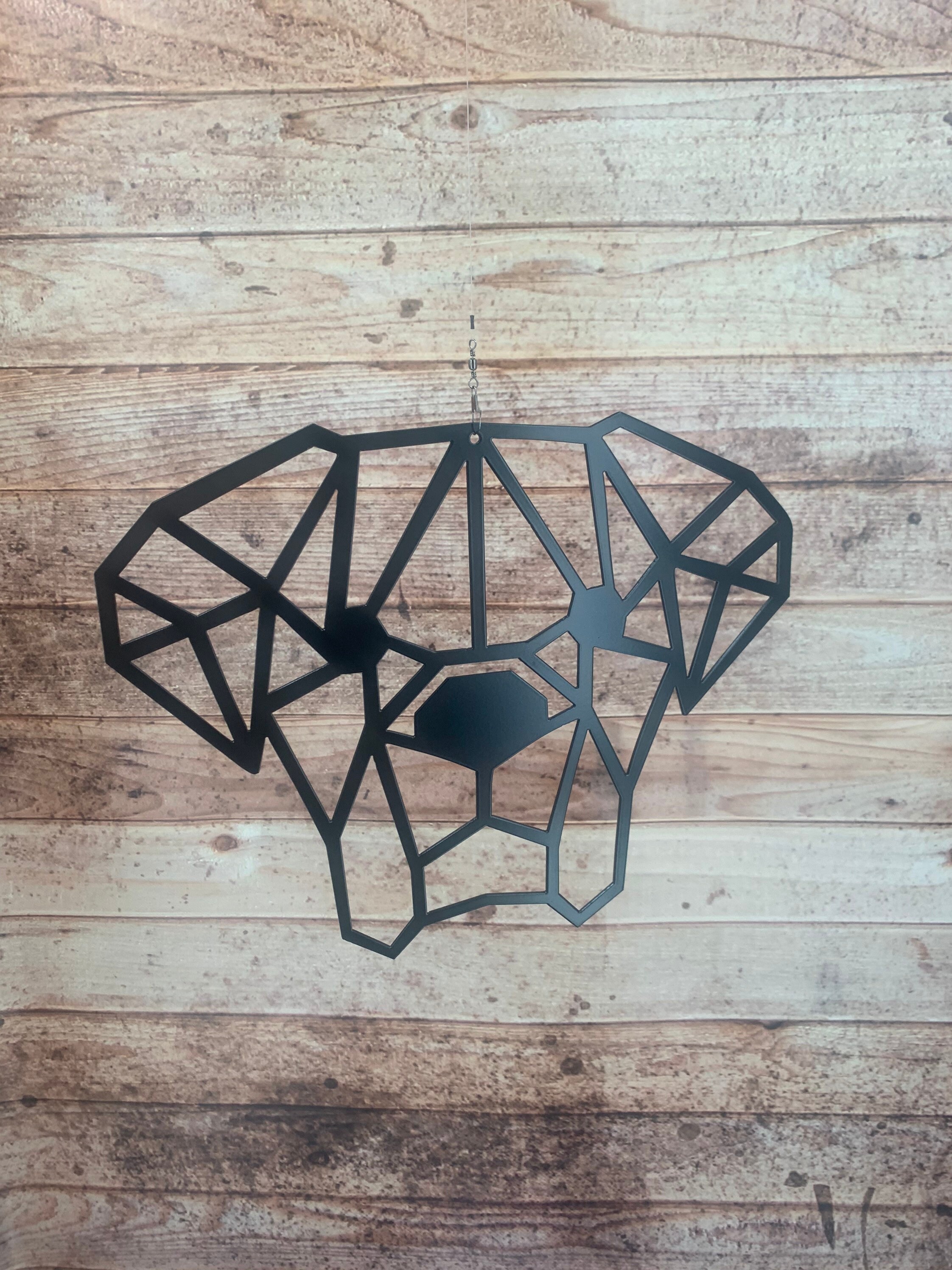 Geometric Dog Head Wall Decor Dog Head Metal Wall Hanging | Etsy
