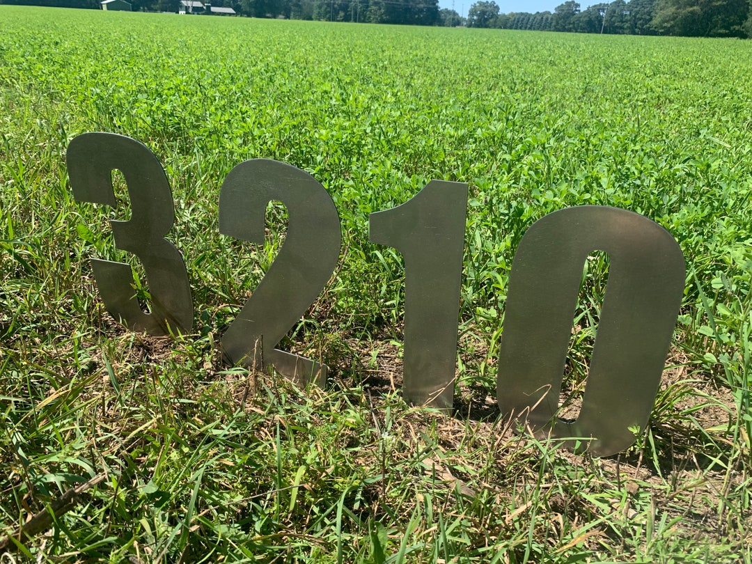 Number Yard Art, Metal Number Sign, Yard Number Sign, Sign Number Art ...