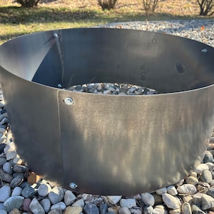 Handcrafted Corten Steel Fire Pit - Solid, Durable, Rustic, Long ...